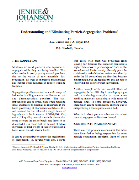 Powder flow phenomena in hoppers and processing vessels